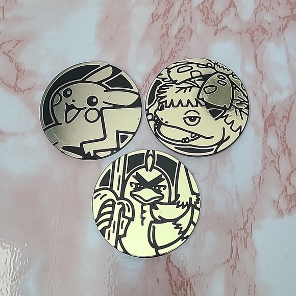 Pokemon | Toys | Pokemon Large Gold Coins Lot Of 3 Pikachu Venusaur ...